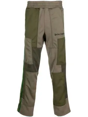 Palm Angels Patchwork Track Pants - Green