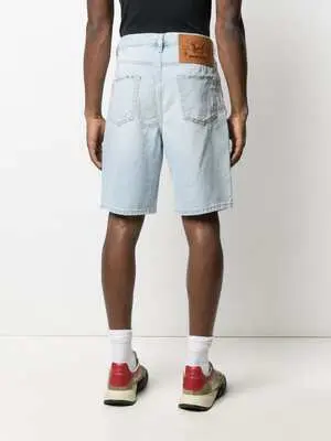 DIESEL® Light Wash Distressed Denim Shorts