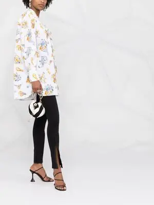 Versace Barocco Print Lace-up Shirt