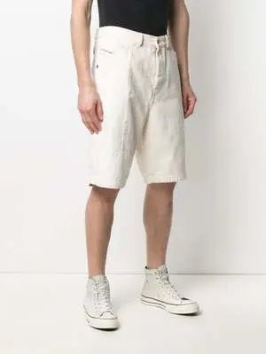 DIESEL® Panelled Knee-length Denim Shorts