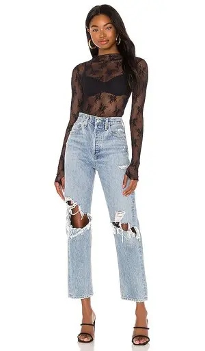 Free People Lady Lux Layering Top - Black