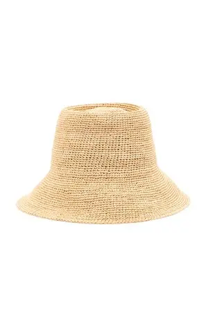 JANESSA LEONÉ Felix Raffia Bucket Hat