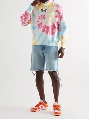 GALLERY DEPT. Carpenter Paint-splattered Distressed Denim Shorts