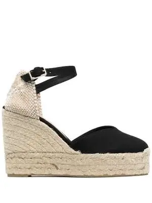 CastaÑer 100mm Buckle-fastening Platform Espadrilles - Black