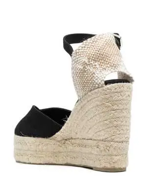 CastaÑer 100mm Buckle-fastening Platform Espadrilles - Black