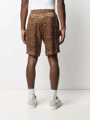GARCONS INFIDELES Psycho Abstract-print Shorts