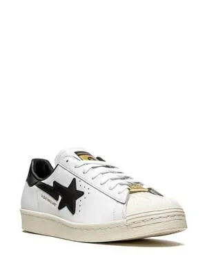 Adidas X Bape Superstar 80s Sneakers - White