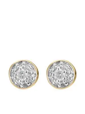 Monica Vinader Fiji Tiny Button Diamond Earrings