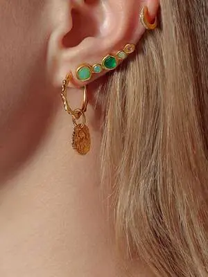 Monica Vinader Siren Muse Hoop Earrings - Gold