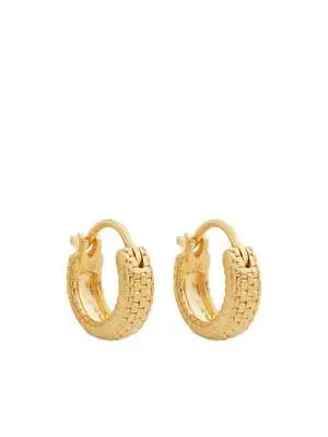 Monica Vinader Heirloom Huggie Earrings - Gold