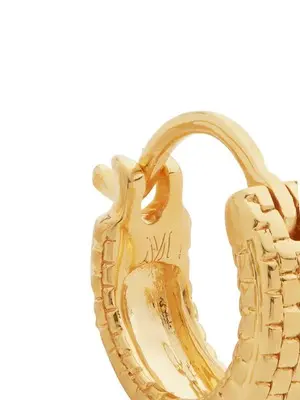 Monica Vinader Heirloom Huggie Earrings In 18k Rose Vermeil - Gold