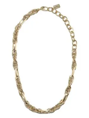 Lauren Rubinski 14kt Yellow Mixed Link Chain Necklace - Gold