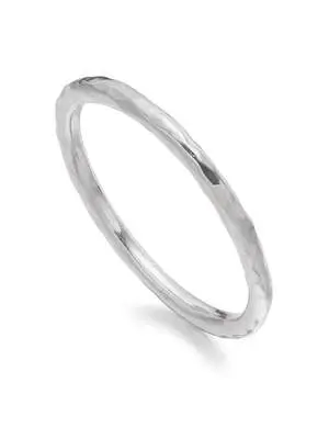 Monica Vinader Siren Hammered Ring - Silver