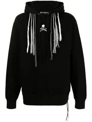 MASTERMIND WORLD Logo-print Tassel-detail Hoodie - Black