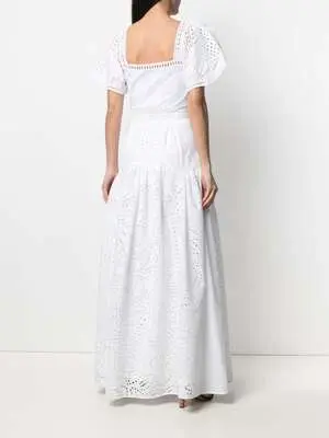 Alberta Ferretti Embroidered Maxi Dress