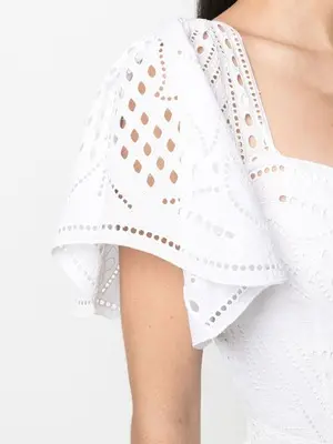 Alberta Ferretti Embroidered Maxi Dress