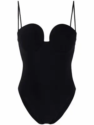 Magda Butrym Sweetheart Neckline Swimsuit - Black