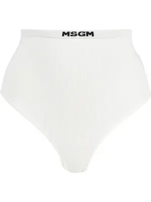 MSGM High-waisted Briefs - White