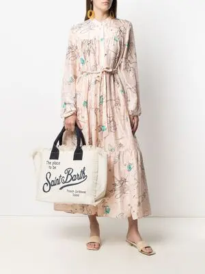 MC2 SAINT BARTH Vanity Fringed Tote Bag - Neutrals
