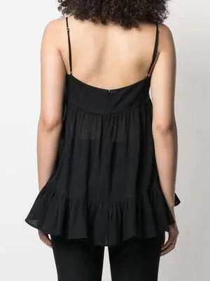 Alexander McQueen Panelled Seersucker Camisole