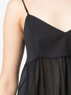 Alexander McQueen Panelled Seersucker Camisole