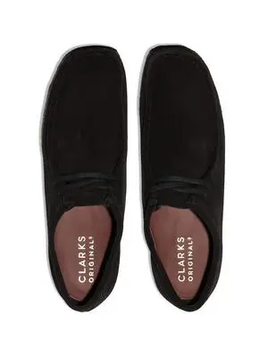 Clarks Suede Wallabee Boots - Black