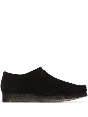 Clarks Suede Wallabee Boots - Black