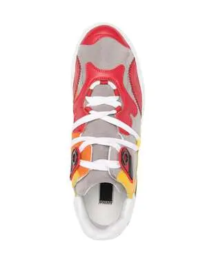 N°21 Gymnic" Panelled Sneakers - Red