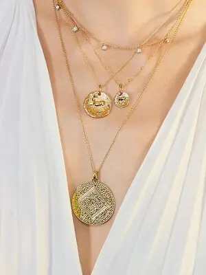 Monica Vinader Siren Large Coin Pendant