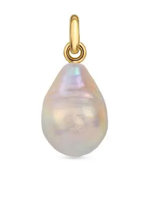 Monica Vinader Nura Baroque Pearl Pendant Charm - Gold