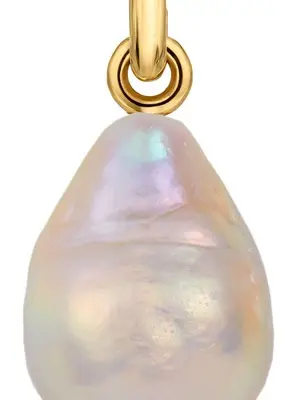Monica Vinader Nura Baroque Pearl Pendant Charm - Gold