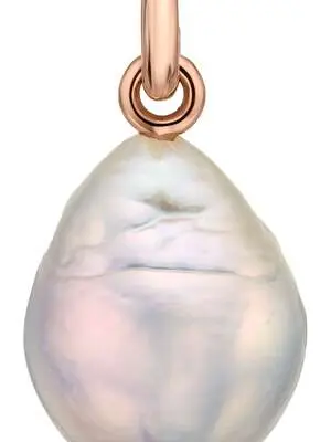 Monica Vinader Nura Baroque Pearl Pendant Charm - Pink