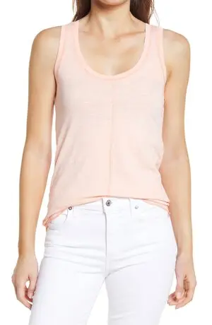 Caslon Women's Caslon Seam Front Tank Coral