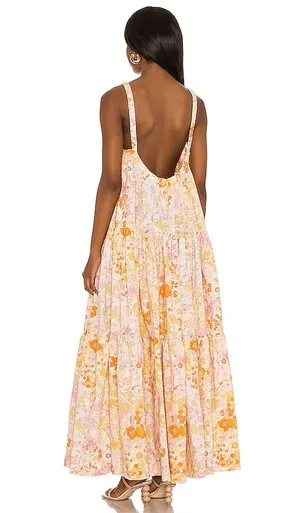 bila maxi dress Catalina Tiered Ruffle Maxi Dress White main image 1