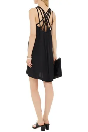 ワンピース Rick Owens Crepe Mini Dress Rick Owens Megalace Crepe Mini Dress In Black - 60% Off