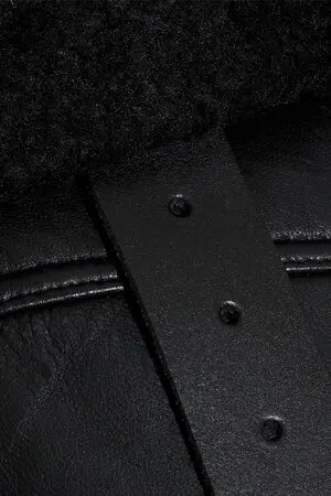 Walter Baker Adele Faux Shearling-trimmed Leather Jacket Size