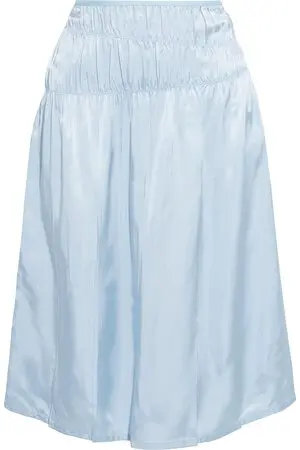 Helmut Lang Ruched Satin Skirt