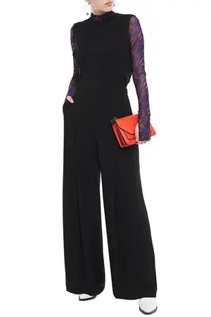 Alexander McQueen Satin-crepe Wide-leg Jumpsuit