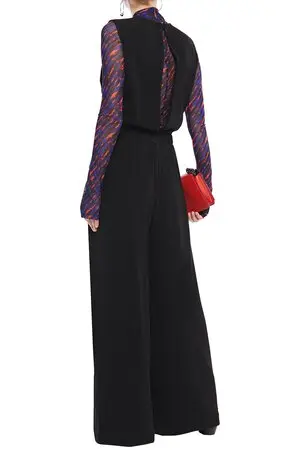 Alexander McQueen Satin-crepe Wide-leg Jumpsuit
