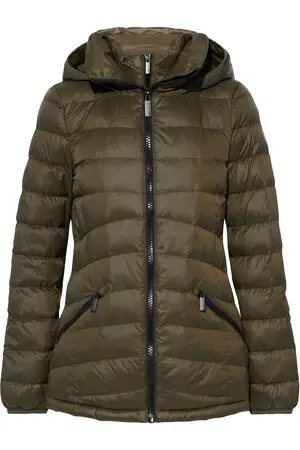 Dkny Quilted Shell Hooded Jacket Size