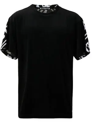 MASTERMIND WORLD Logo Print Velour T-shirt