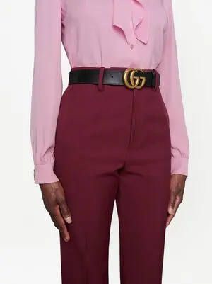 Gucci Gg Marmont Reversible Belt - Neutrals