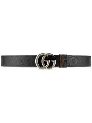 Gucci Gg Marmont Reversible Belt - Neutrals