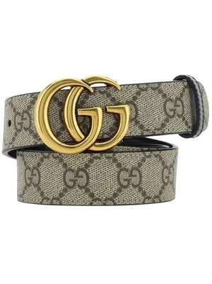 Gucci GG Marmont Reversible Belt Neutrals