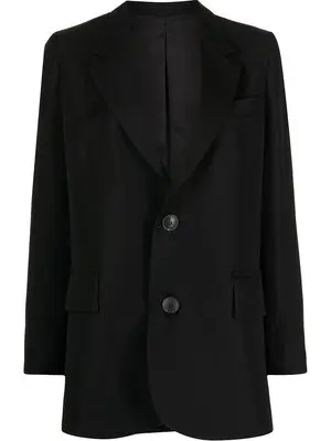 Ami Single-breasted Blazer - Black