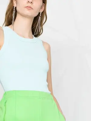 STYLAND Fitted Tank Top - Blue