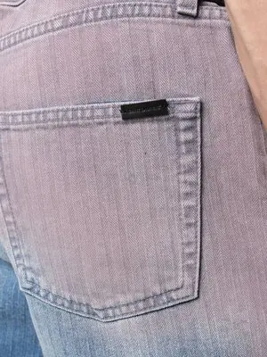 Saint Laurent Gradient Denim Shorts