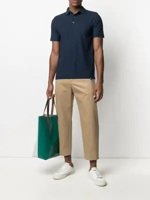DRUMOHR Short-sleeved Polo Shirt - Blue