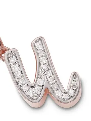 Monica Vinader Diamond Pendant Charm - Pink