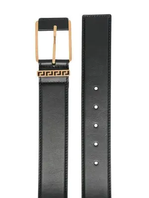 Versace Greca Accent Leather Belt